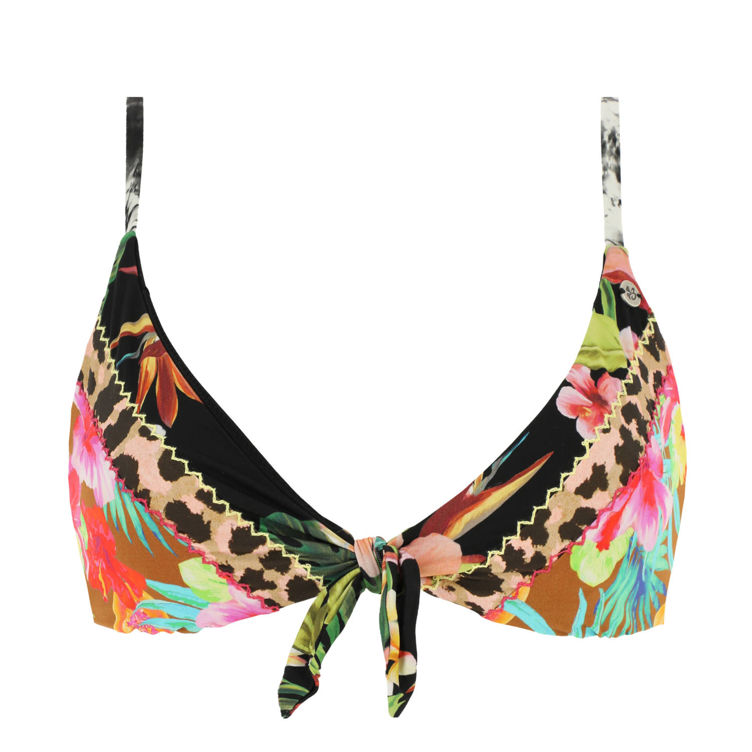 Wireless triangle bikini top Bralette bikini top Loko Banana Moon Limonada
