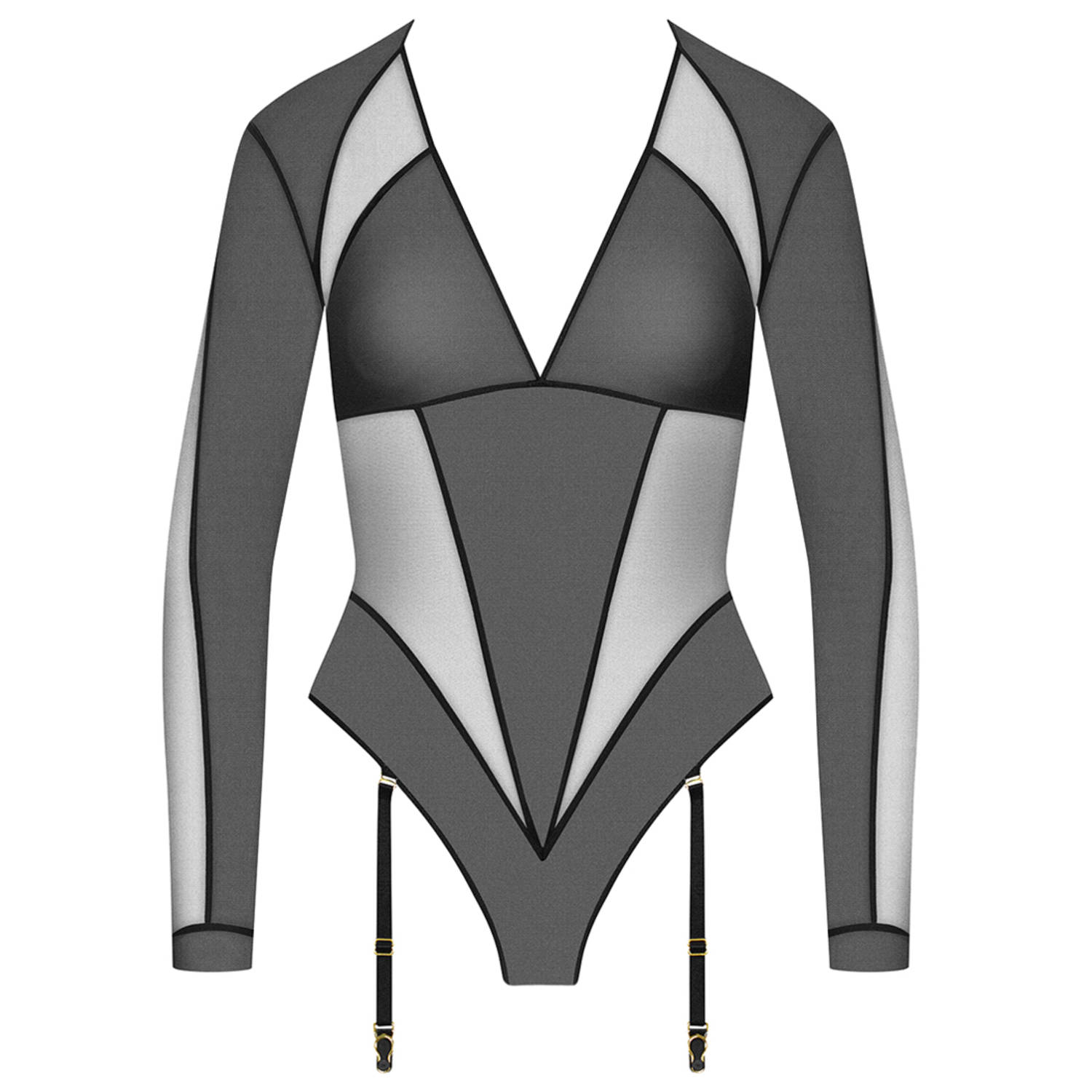 Maison Close 3 pieces lingerie set L'Amoureuse Dahlia Noir