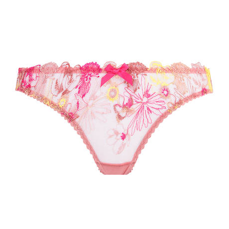 Agent Provocateur 2 pieces lingerie set Zuri Dusky Pink/Yellow