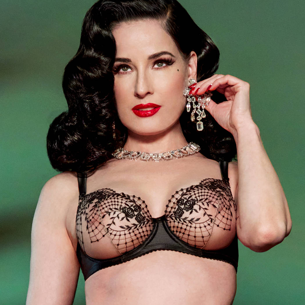 Demi-cup bra Dita Von Teese Julie's Roses