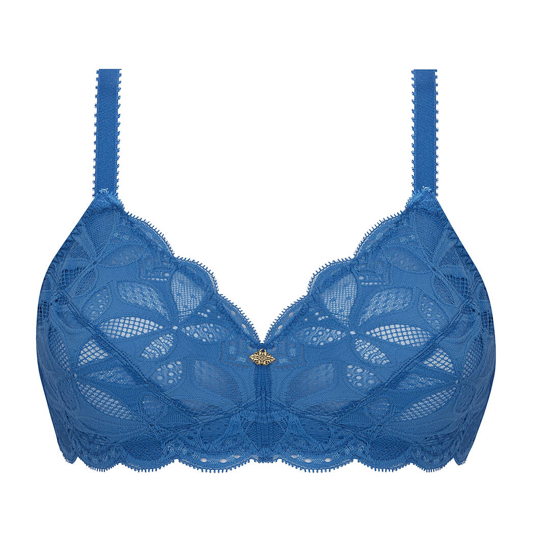 Lace plus-size wireless bra Antigel Stricto Sensuelle