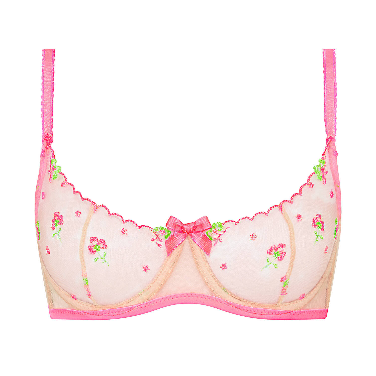 Agent Provocateur 3 pieces lingerie set Willowe Pink/Green