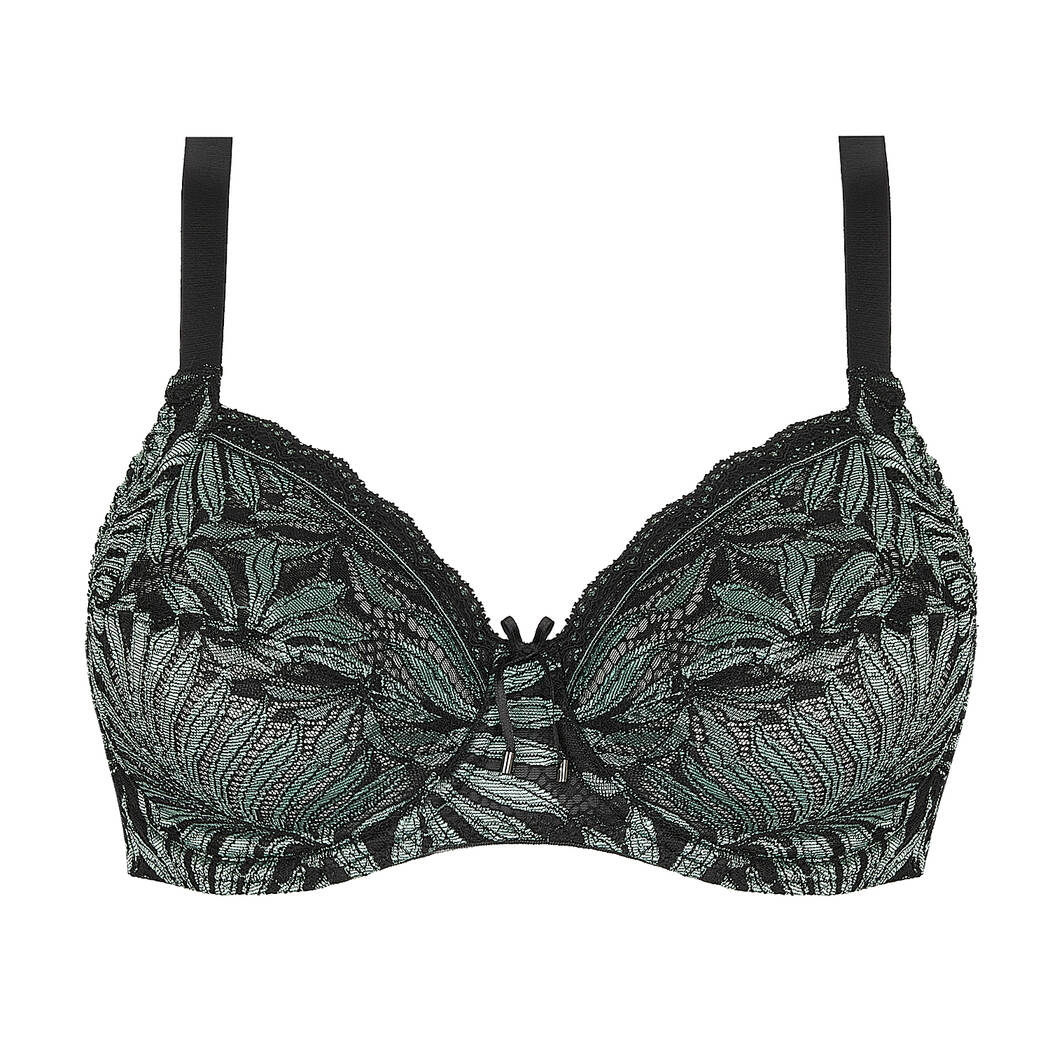 Lace underwire plus-size bra Antigel Jungle du Soir