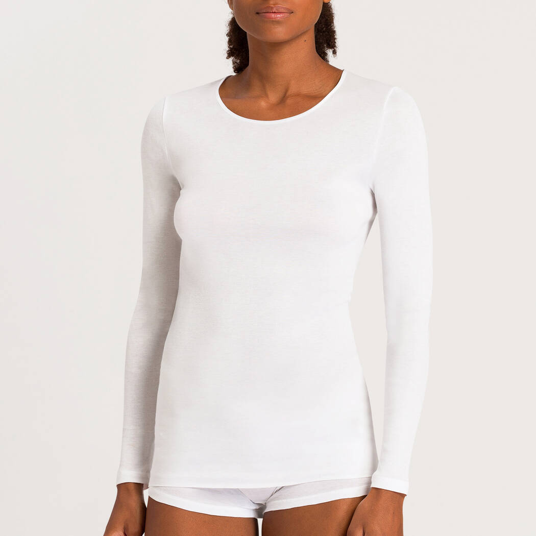 Cotton long-sleeved tank Hanro Cotton Seamless