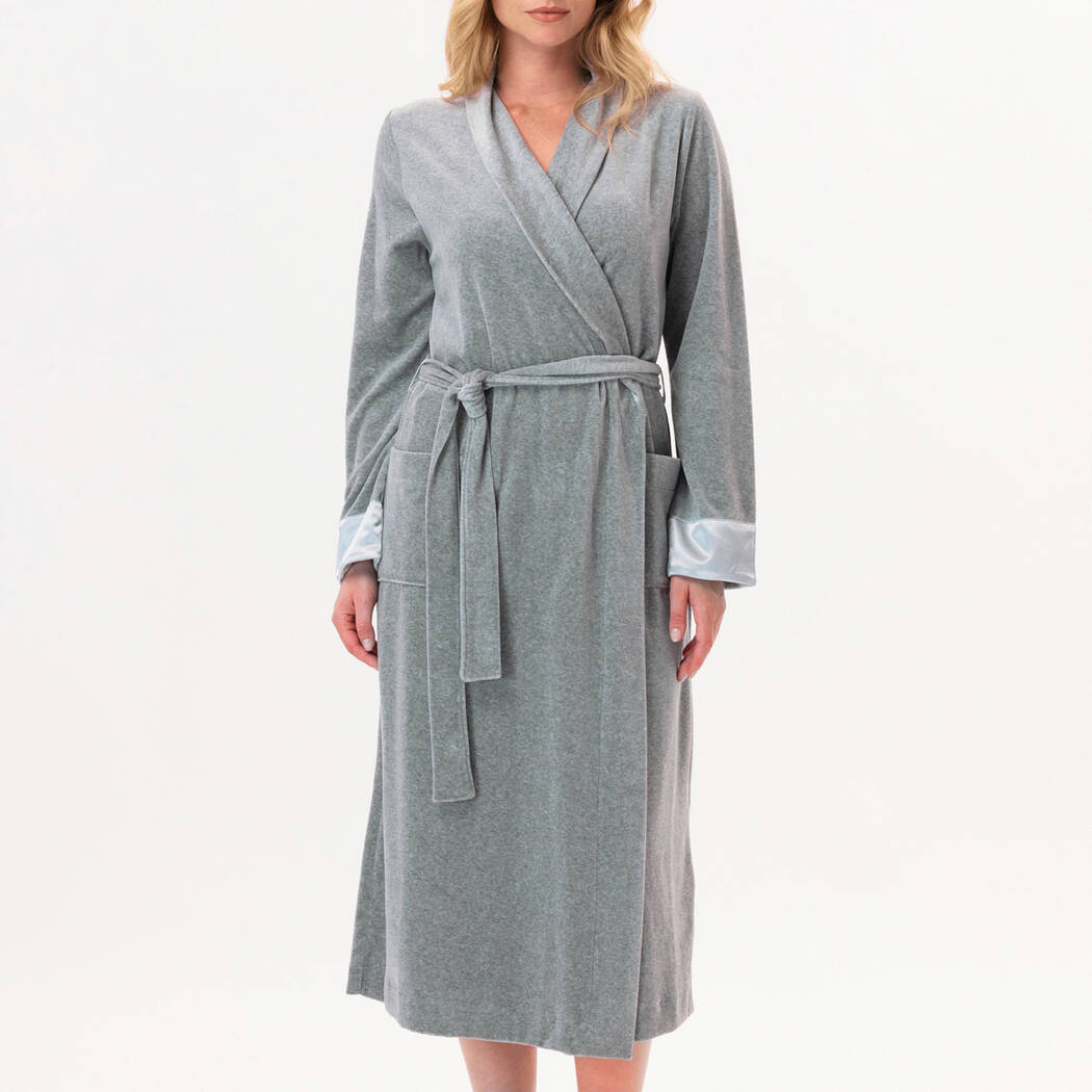 Velvet long dressing gown Le Chat Essentiel