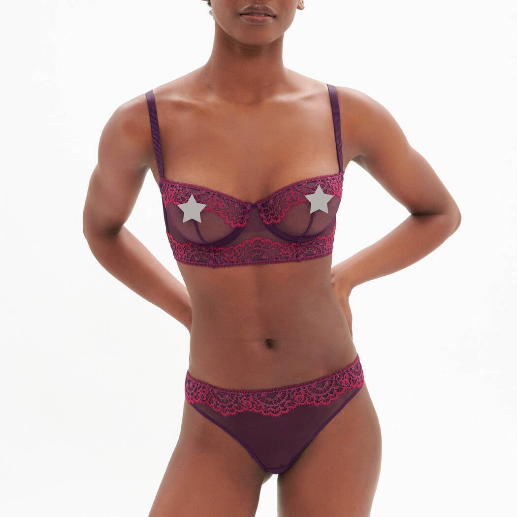 Simone Pérèle 2 pieces lingerie set Céleste Violet Euphoria