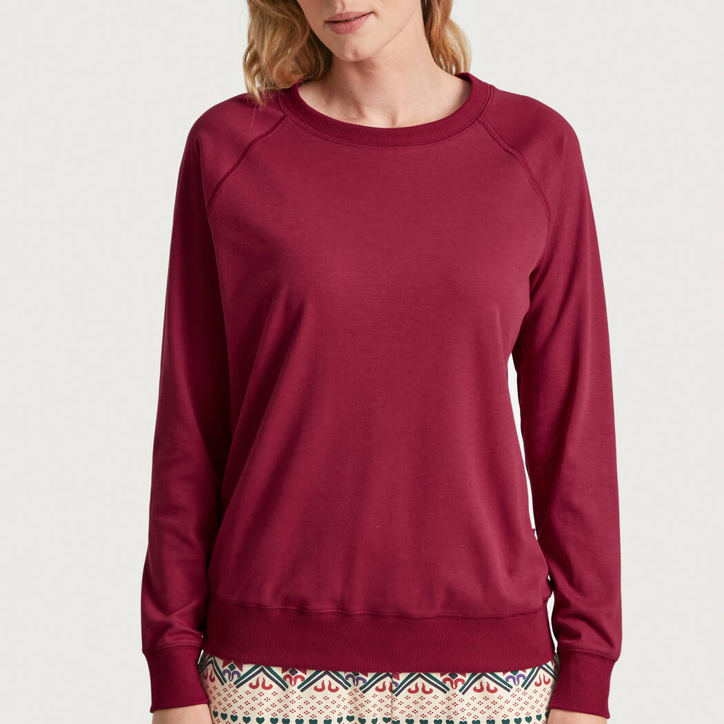 Cotton sweatshirt pyjama top Calida Favourites Holidays