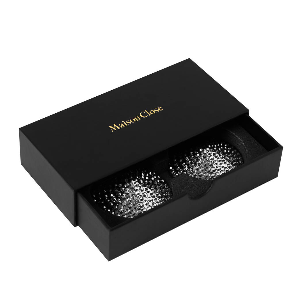 Maison Close 4 pieces lingerie set Nuit Fauve Black