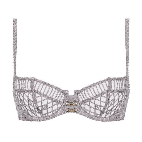 Aubade 3 pieces lingerie set Stardust Dream Cosmos Silver