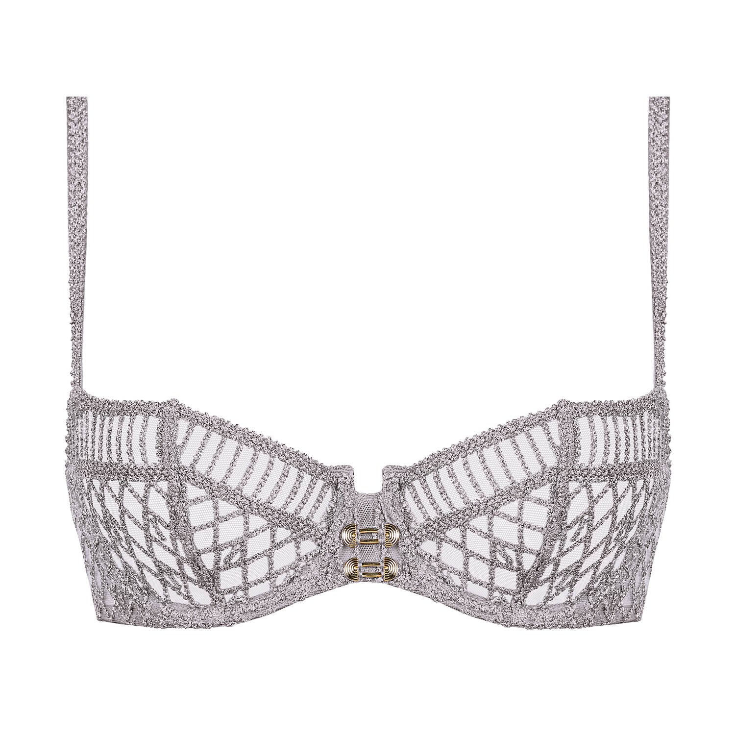 Aubade 3 pieces lingerie set Stardust Dream Cosmos Silver