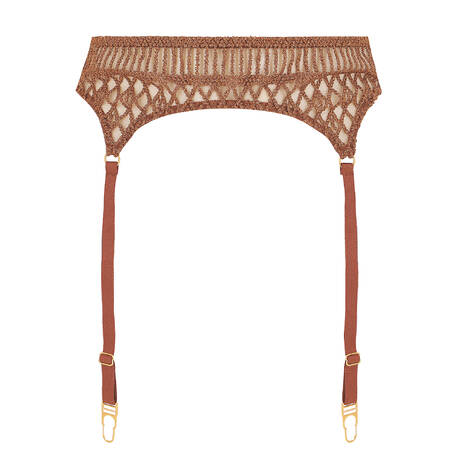 Aubade 3 pieces lingerie set Stardust Dream Amber Gold