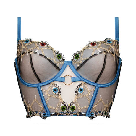 Studio Pia 2 pieces lingerie set Leonora Slate Blue