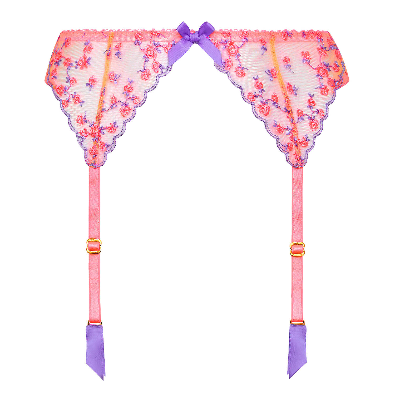 Agent Provocateur 3 pieces lingerie set Lissa Pink/Lilac