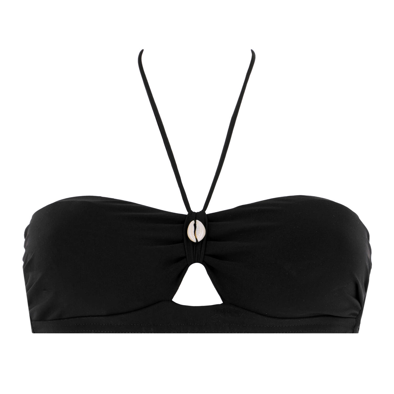 Bandeau bikini top Kenteo Banana Moon Black