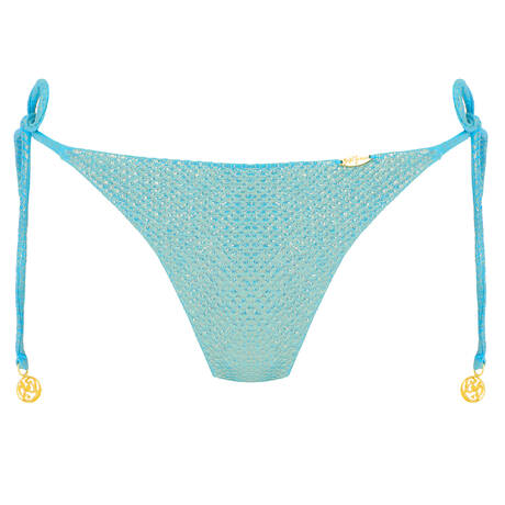 Luli Fama 2 pieces swimwear set Luminous Metallic Blue