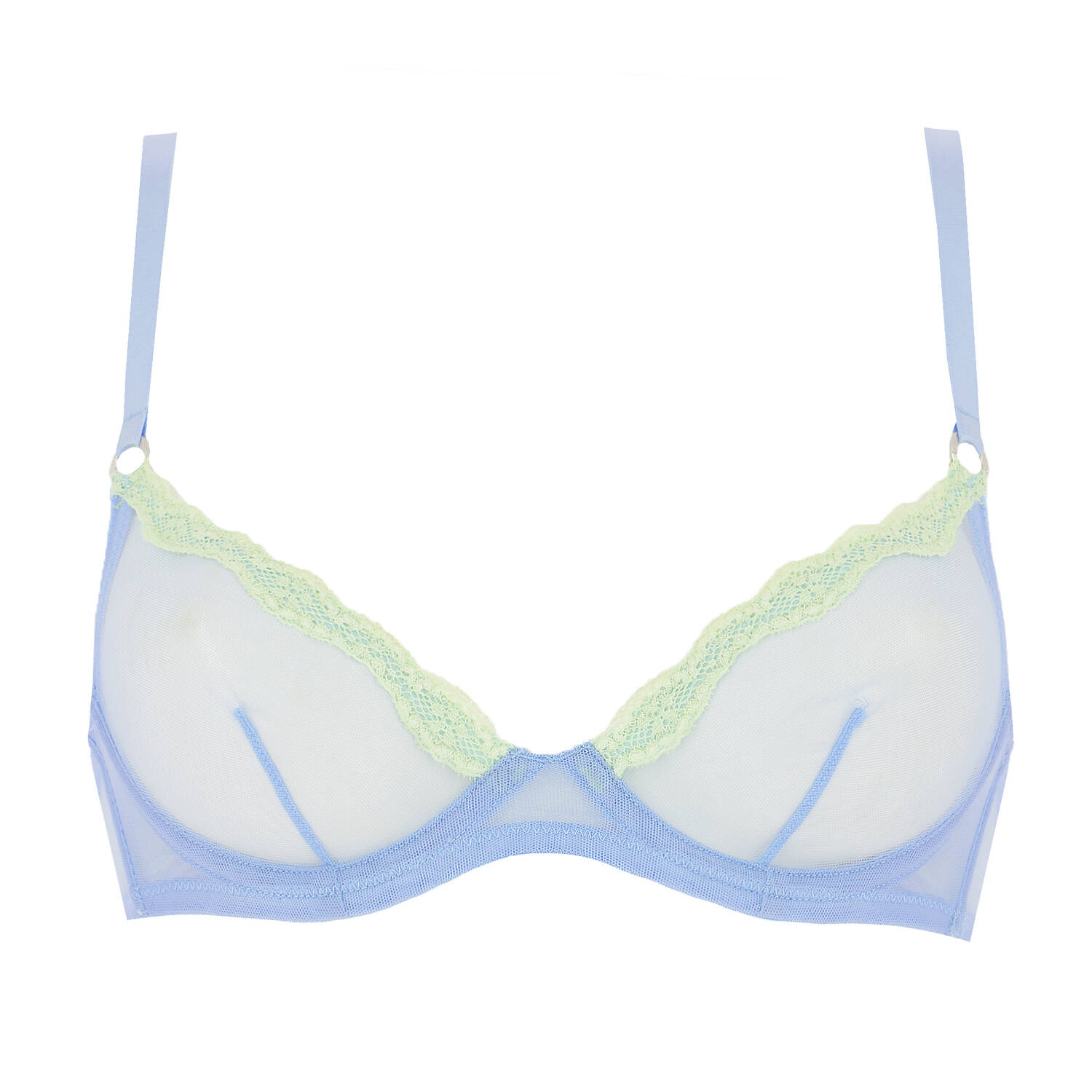 Demi-cup bra Fleur du Mal Sheer Tulle