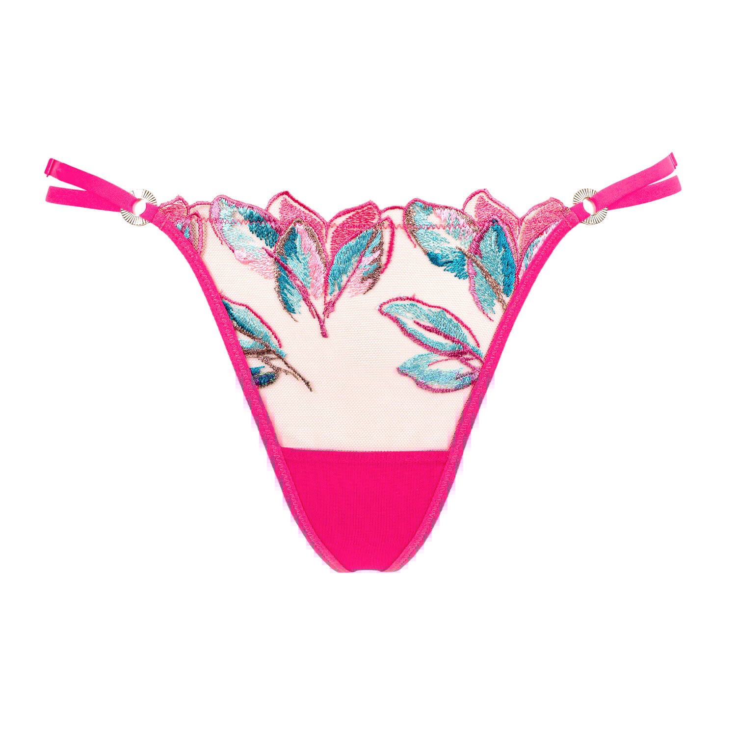 Atelier Amour 3 pieces lingerie set Oiseau de Paradis Cherry