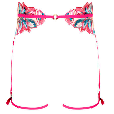 Atelier Amour 3 pieces lingerie set Oiseau de Paradis Cherry