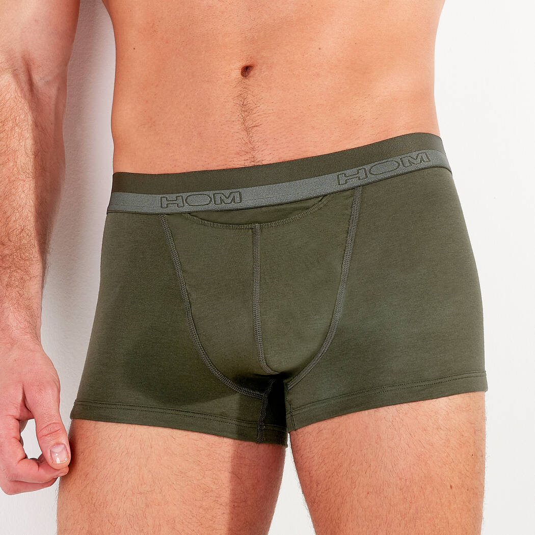 Cotton and modal men's boxer brief with HO1 opening HOM HO1