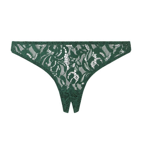 Coco de Mer 2 pieces lingerie set Isara Deep Green