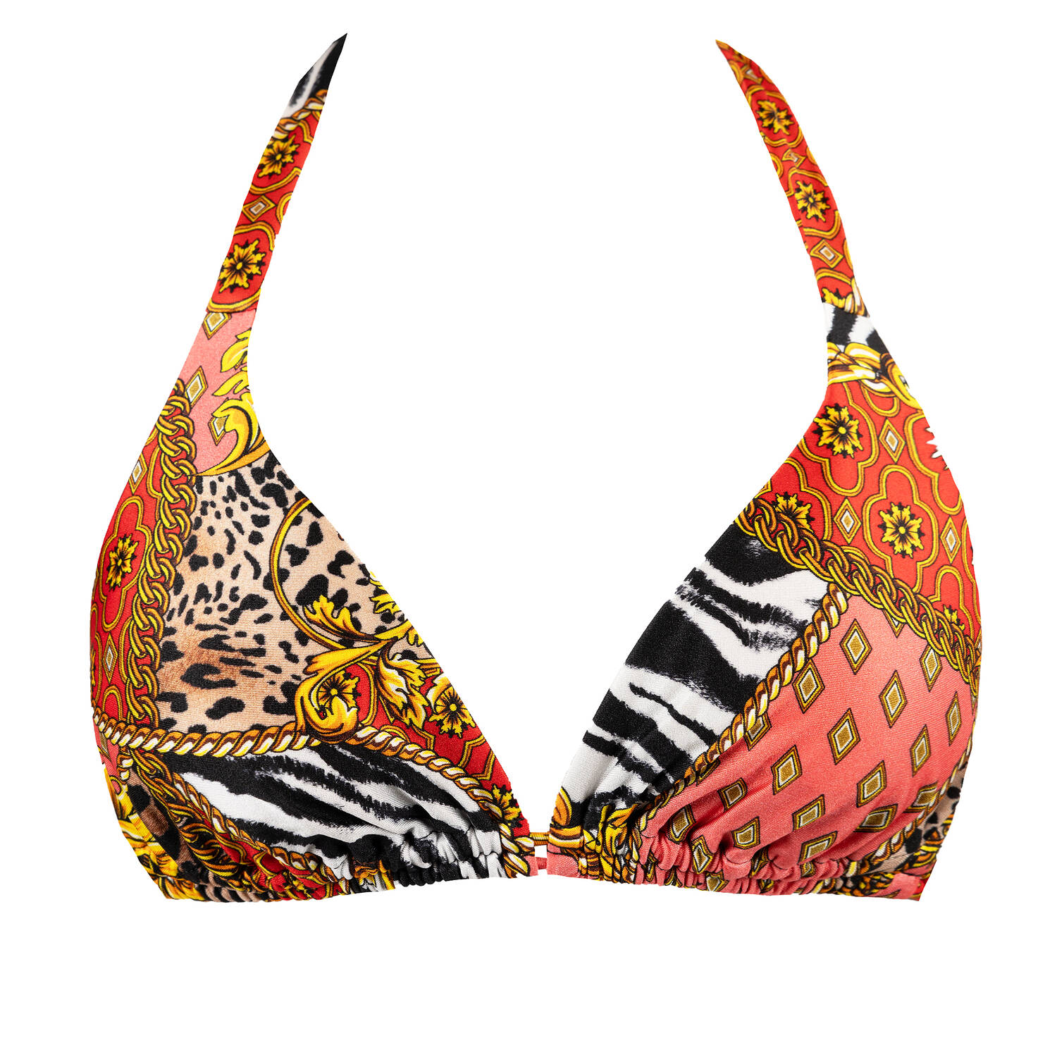 Wireless triangle bikini top Luli Fama Tropical Majesty