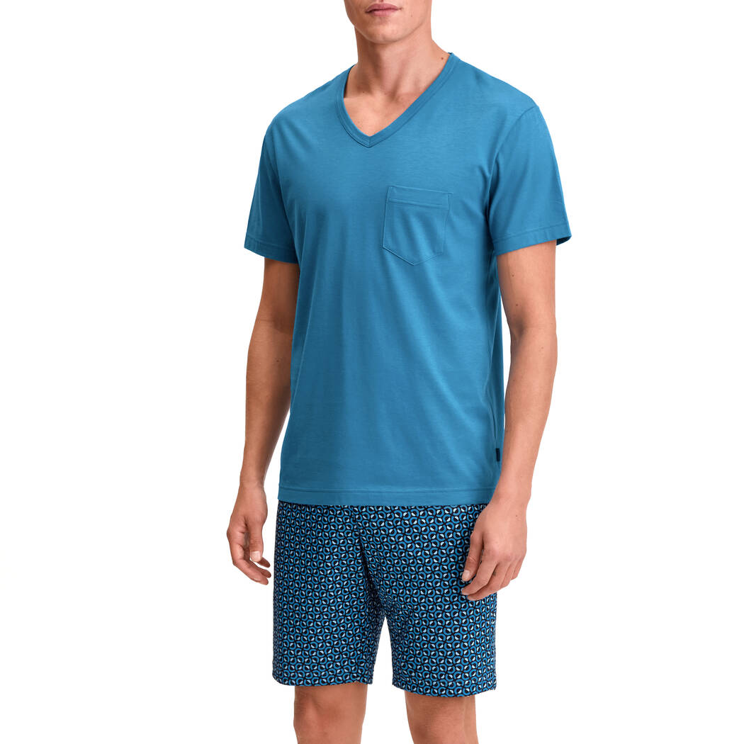Cotton men's short pajamas Calida Relax Imprint