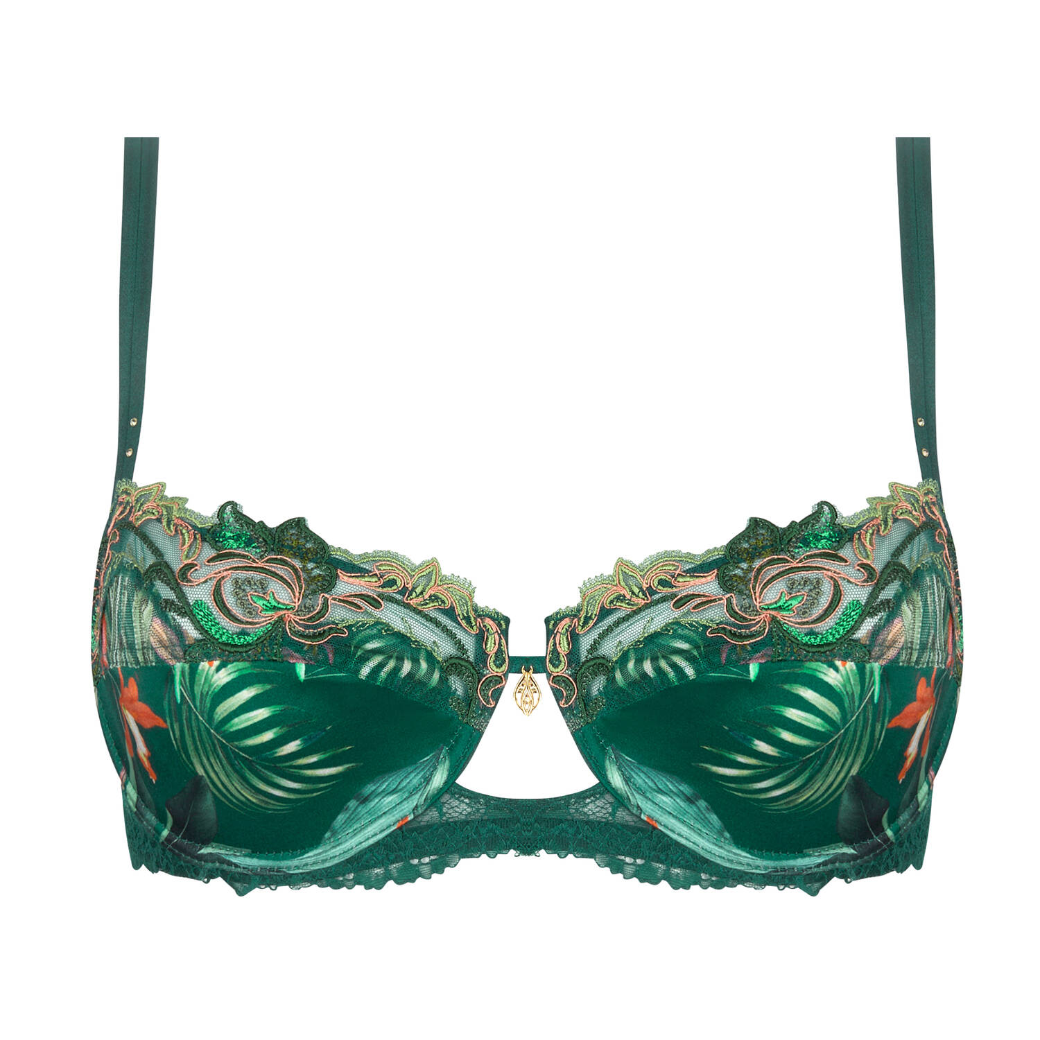 Lise Charmel 2 pieces lingerie set Tropique En Fleurs Nature Tropic