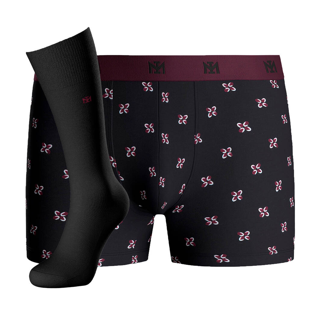 Cotton men's boxer shorts and socks pack Impetus Vortex
