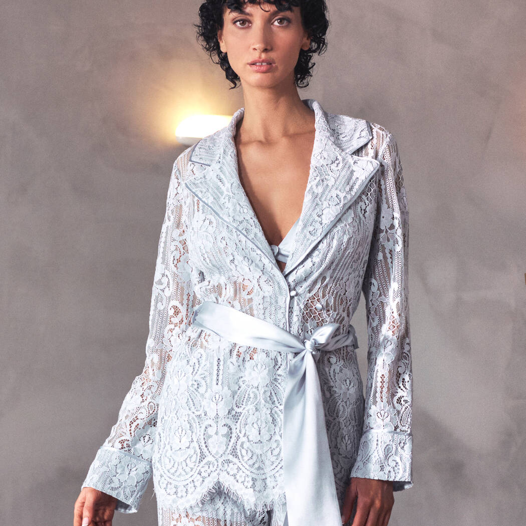 Lace short negligee Jour Secret Marjolaine Branda