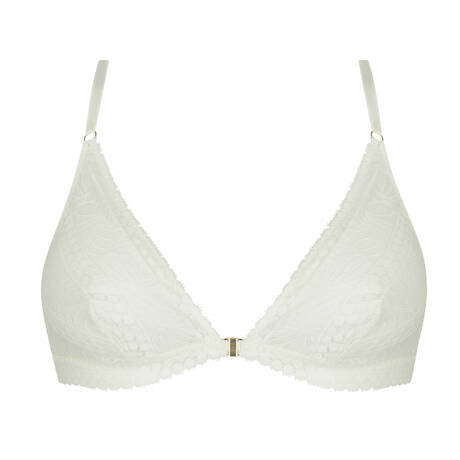 Lace triangle bra with front opening Antigel Atelier Séduction