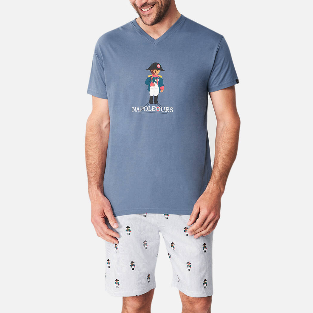 Cotton men's short pajamas Arthur Essentiels