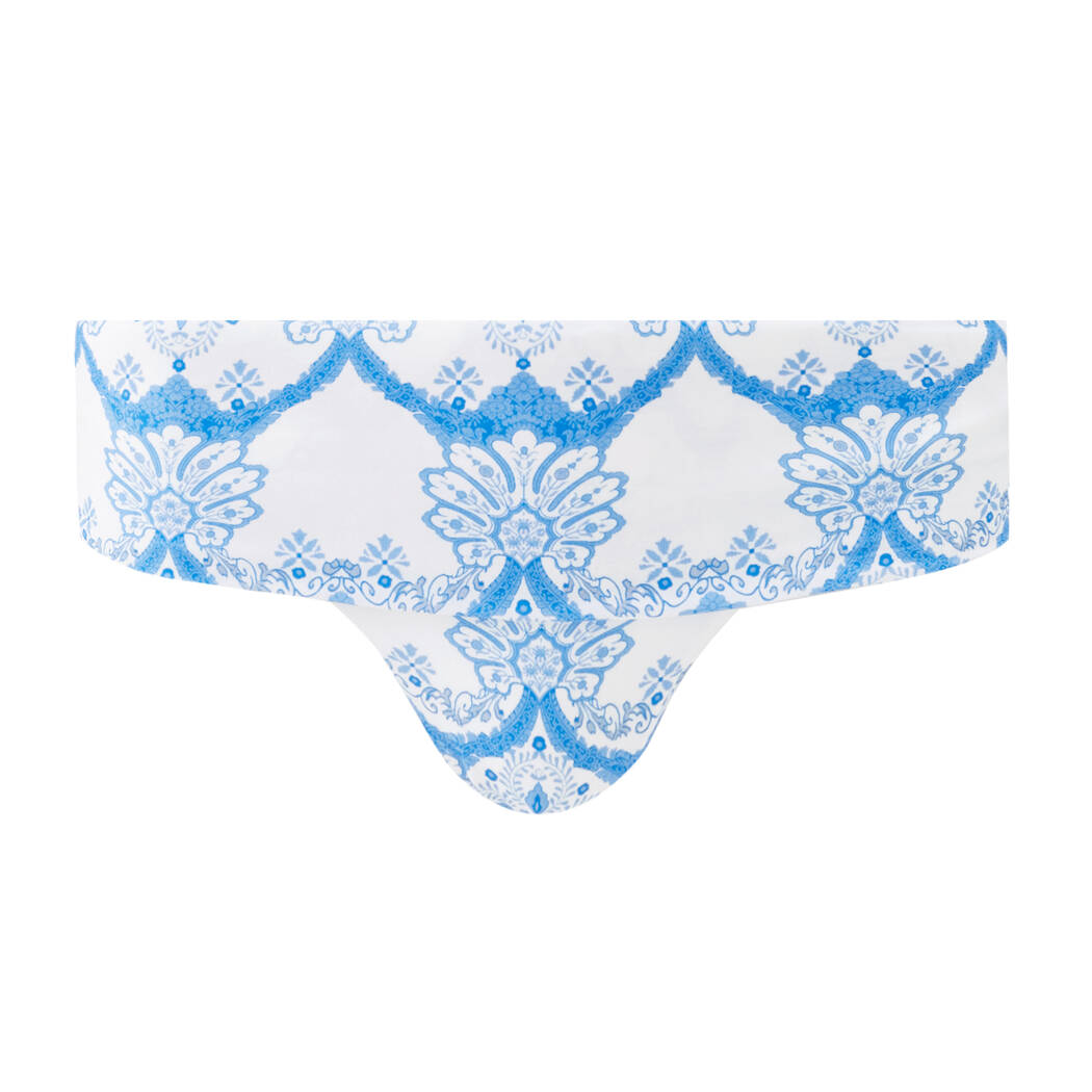 Fold-over bikini bottom Brussels Melissa Odabash Blue Riviera