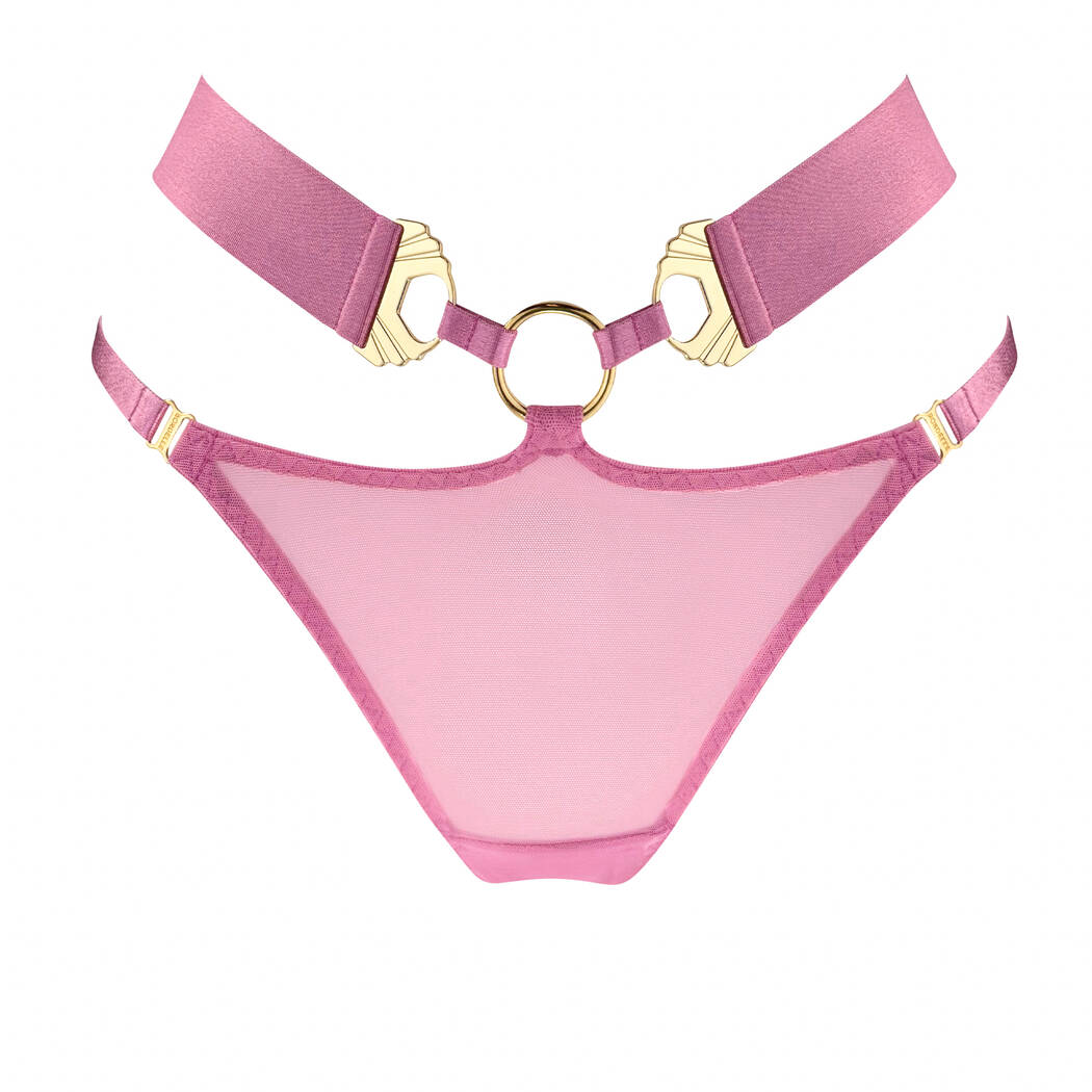 Bordelle 3 pieces lingerie set Siren Raspberry