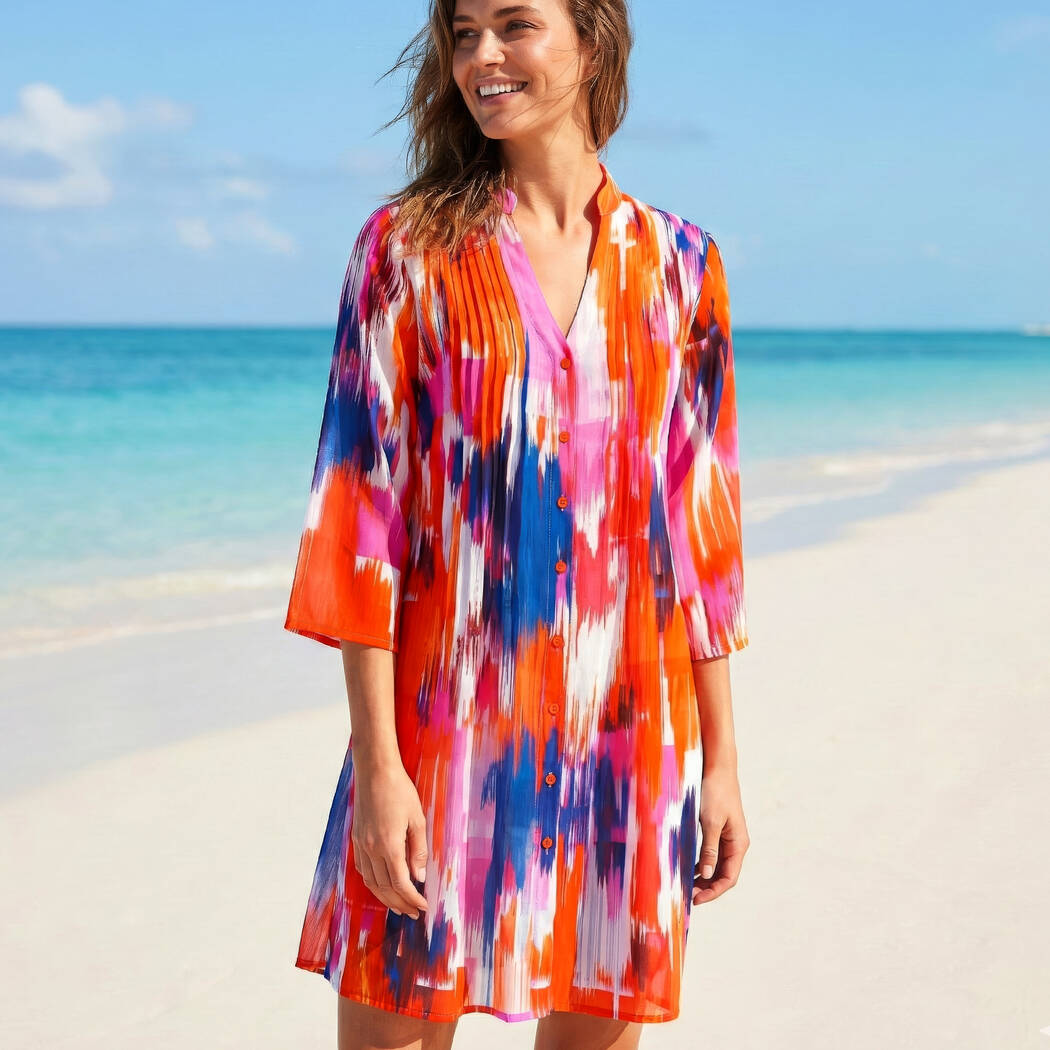 Cotton beach shirt Sunflair Sardegna