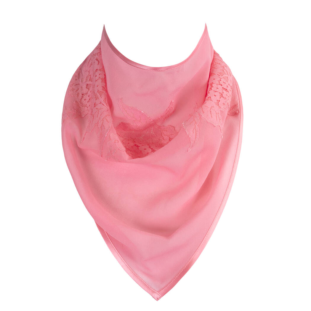 Silk and lace scarf Marjolaine Calista