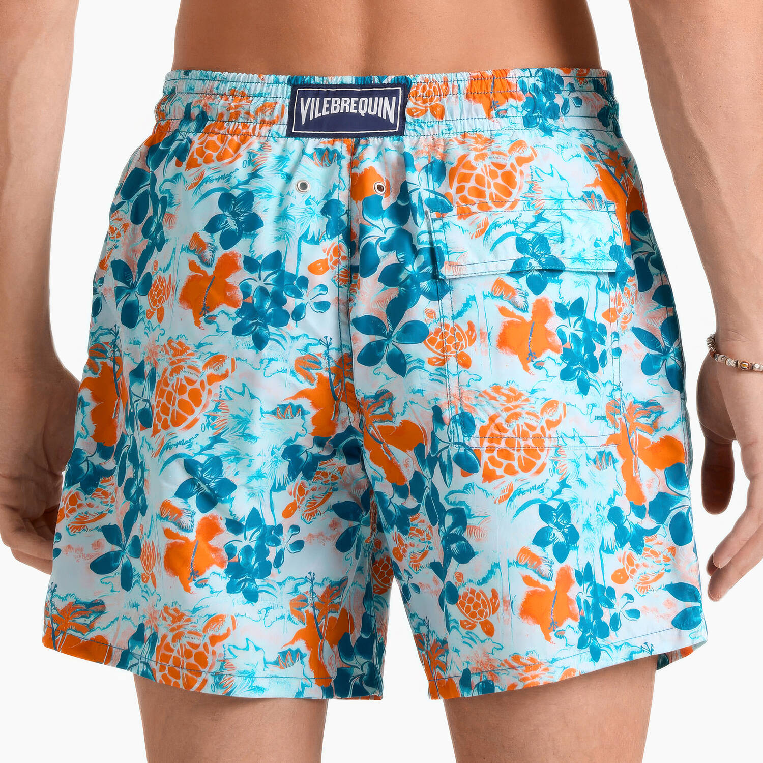 Men's mid-length swim short Moorea Vilebrequin Surnaturalisme