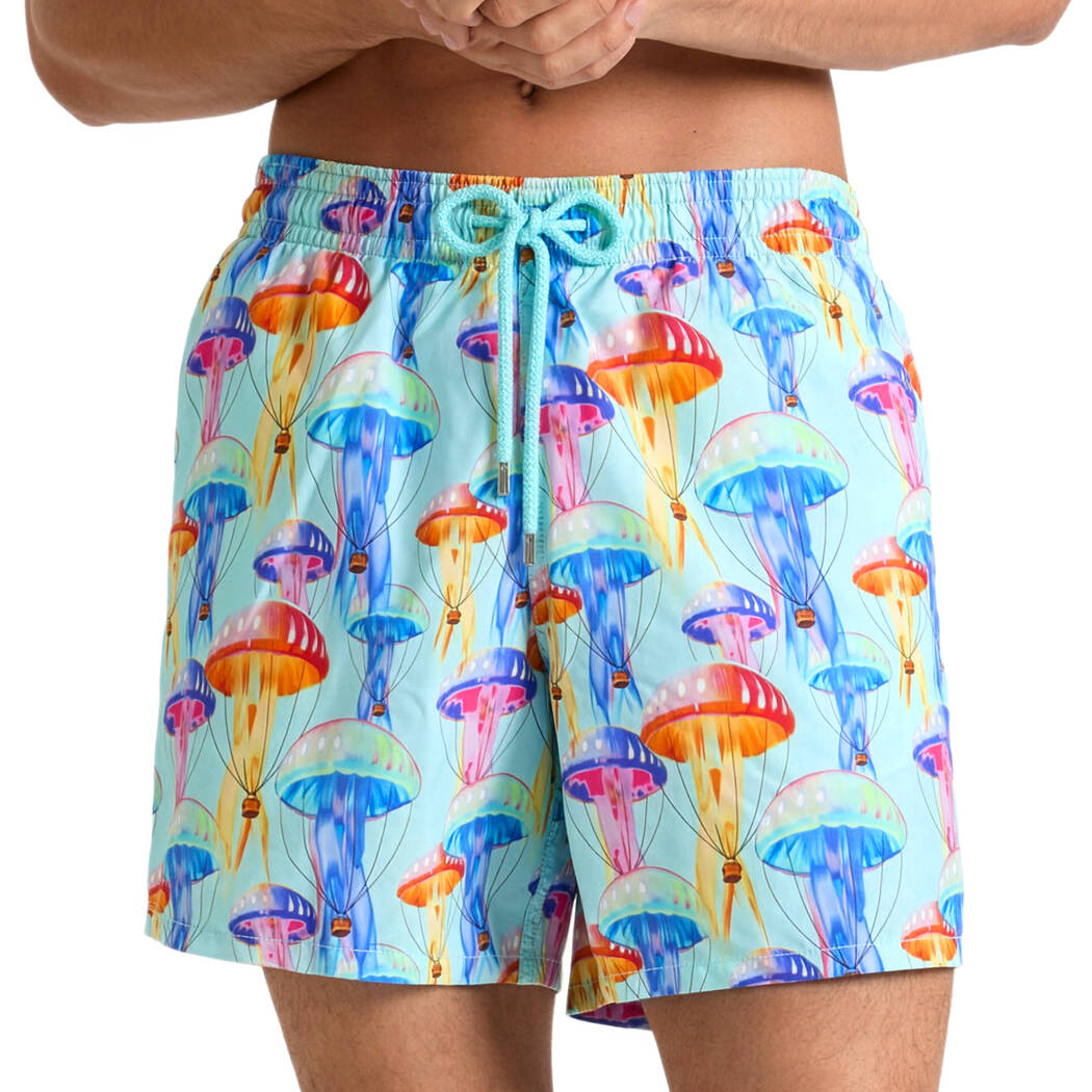 Aquareactive men's mid-length swim short Moorea Vilebrequin Surnaturalisme